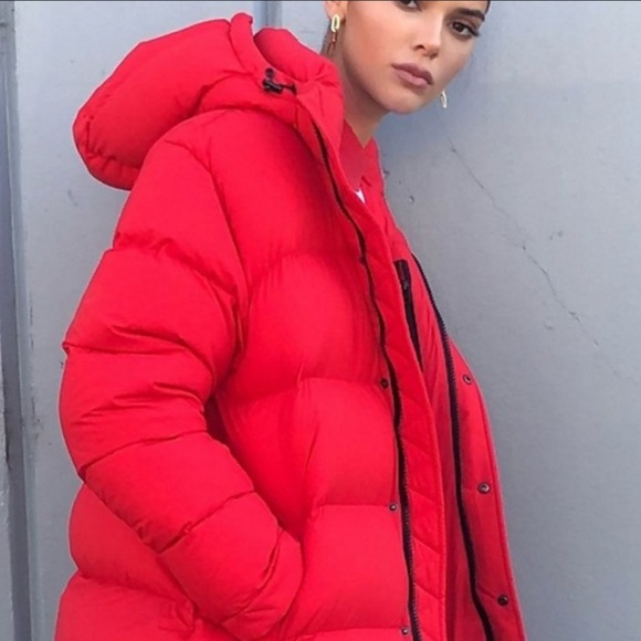 Aritzia | Jackets & Coats | Aritzia Catalina Red Down Jacket | Poshmark